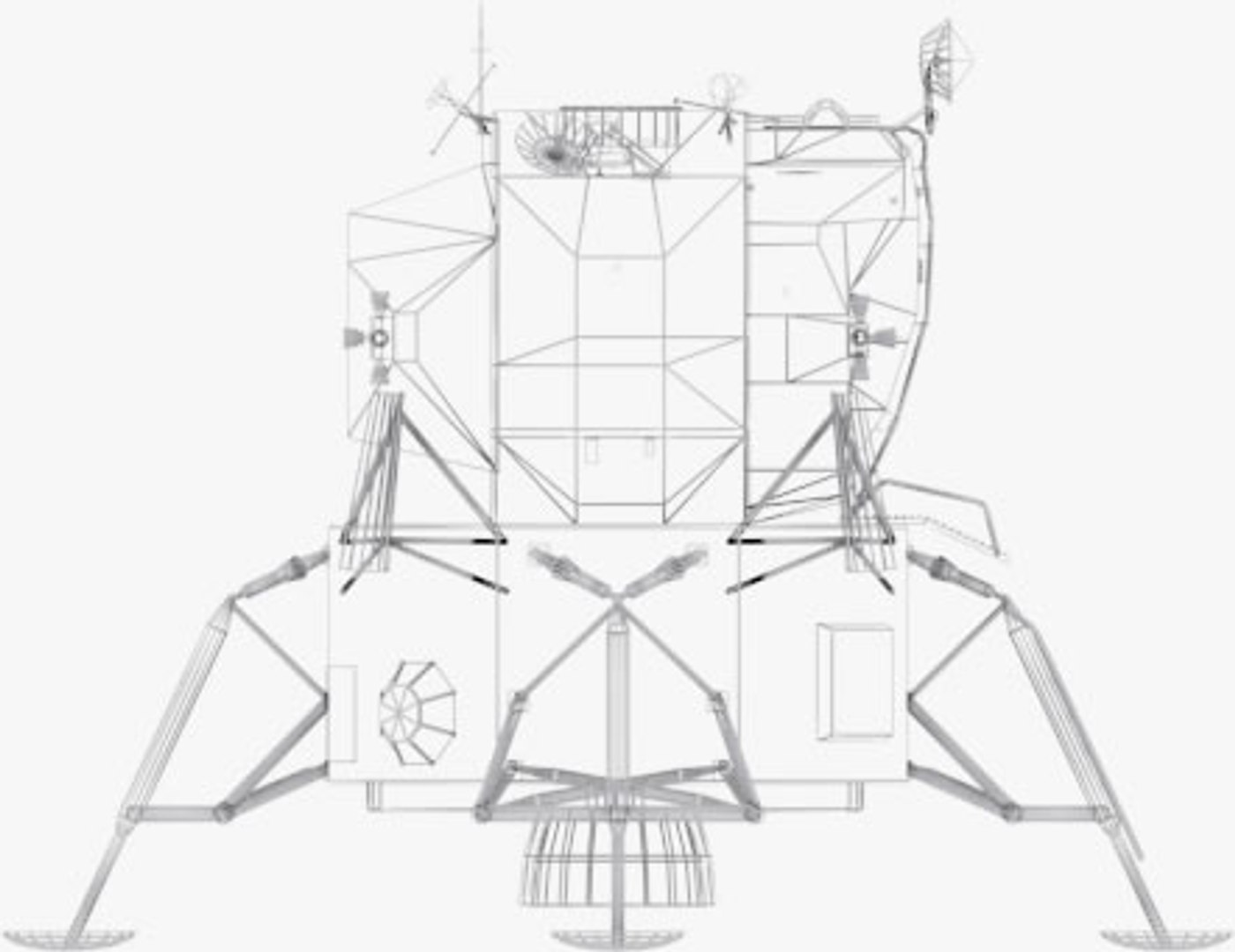 Apollo Lunar Module 3d Obj
