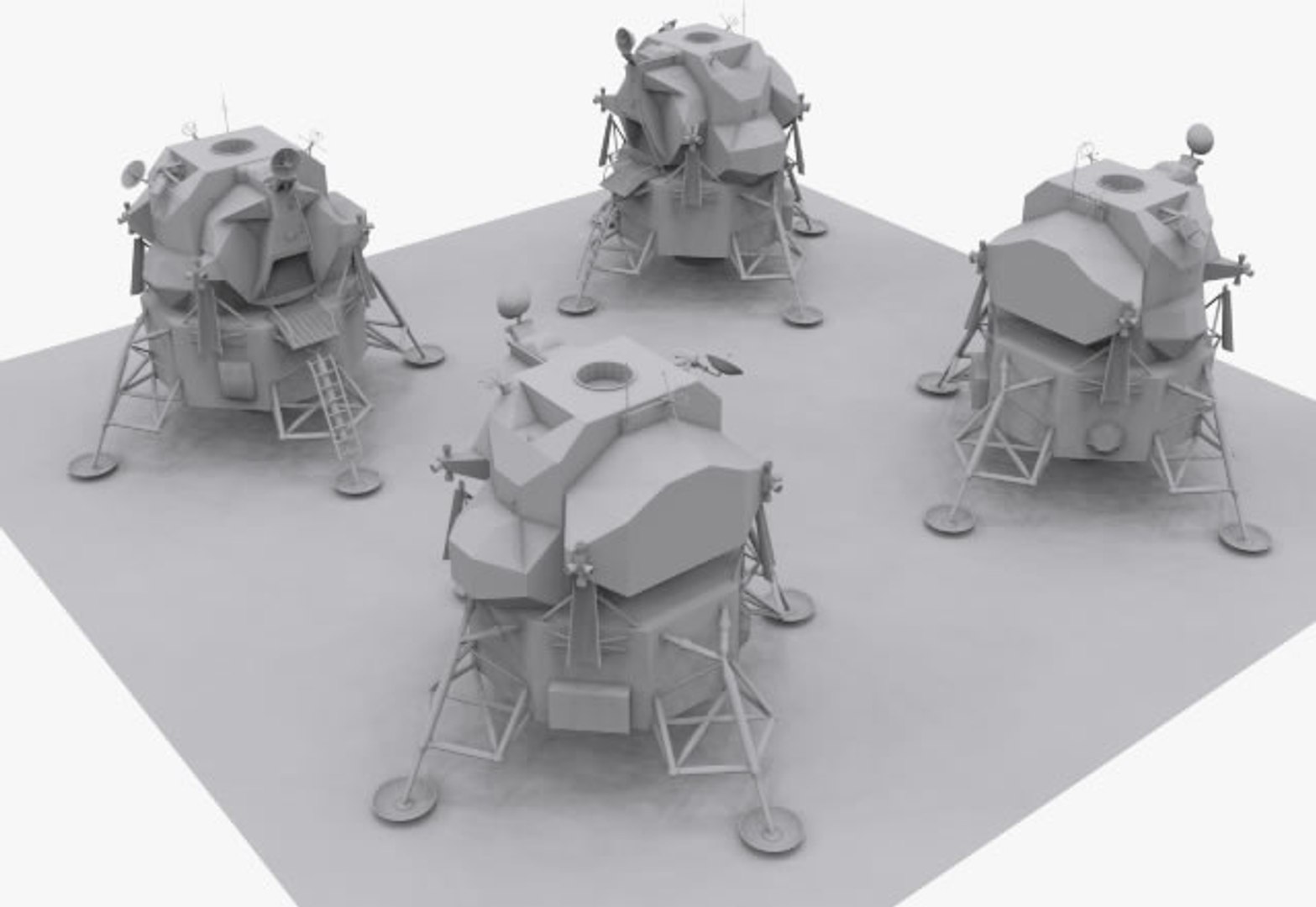 Apollo Lunar Module 3d Obj