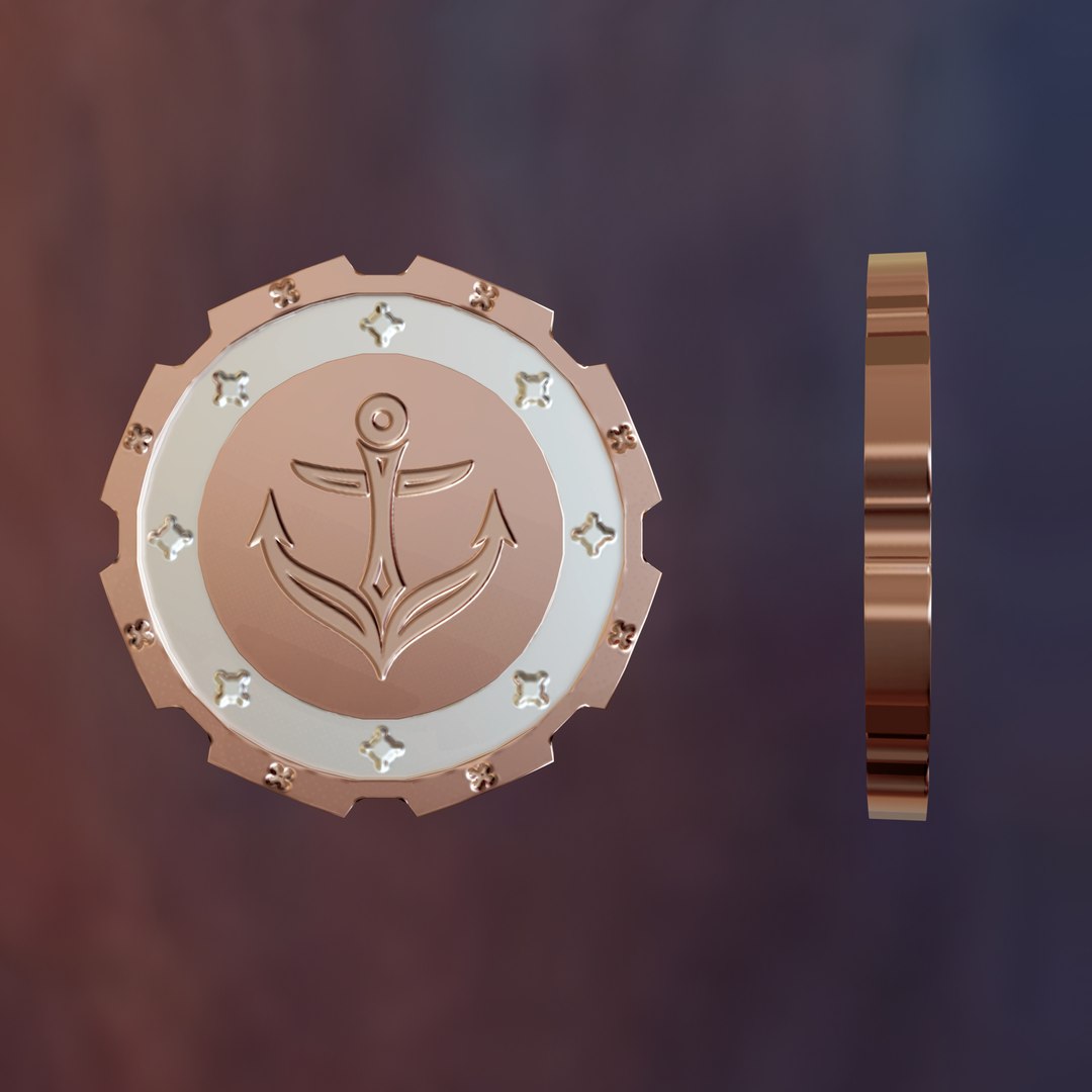 Metallic Coin11 3D - TurboSquid 1994422