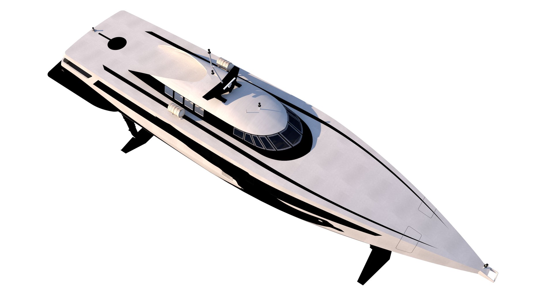 3D passenger hydrofoil boat model - TurboSquid 1534243