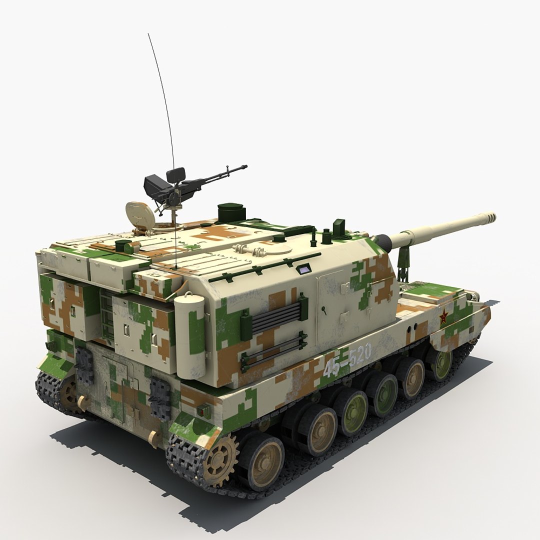 3D model china type plz05 155mm - TurboSquid 1421026