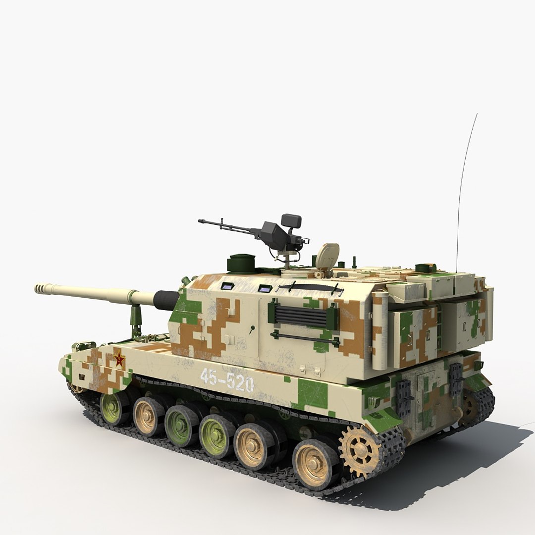 3D model china type plz05 155mm - TurboSquid 1421026