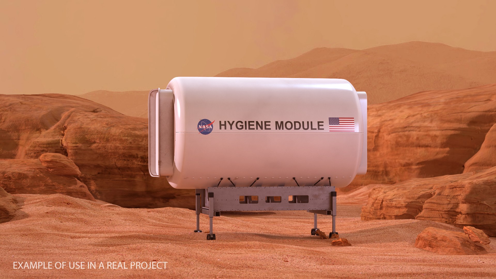 Autonomous Space Hygiene Module 3D - TurboSquid 1314166