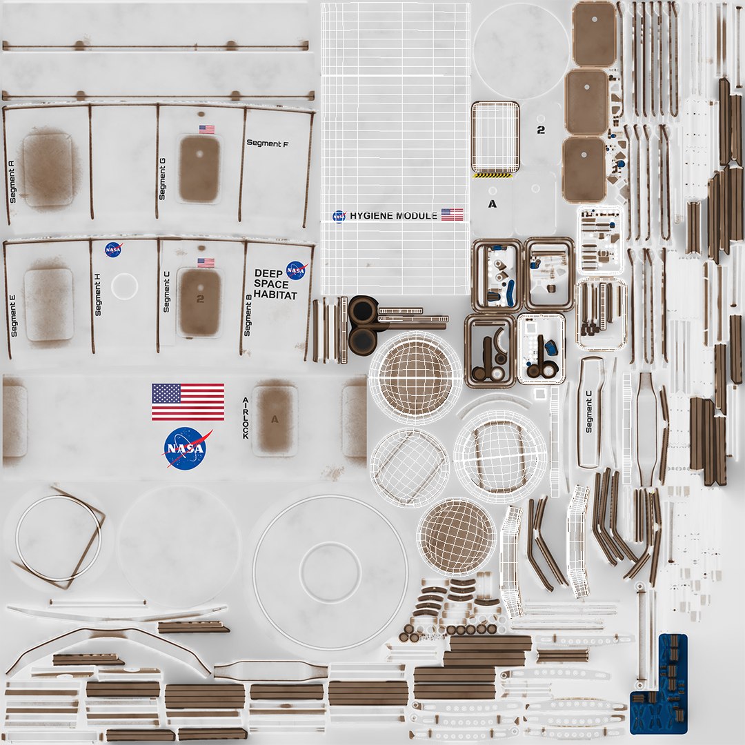 Autonomous Space Hygiene Module 3D - TurboSquid 1314166