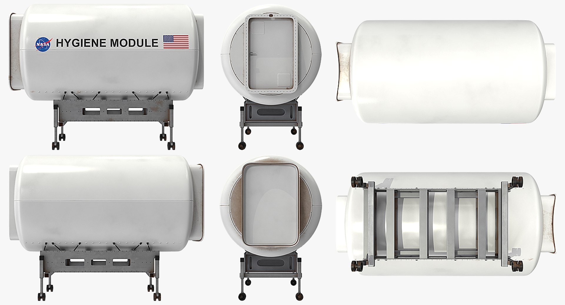 Autonomous Space Hygiene Module 3D - TurboSquid 1314166