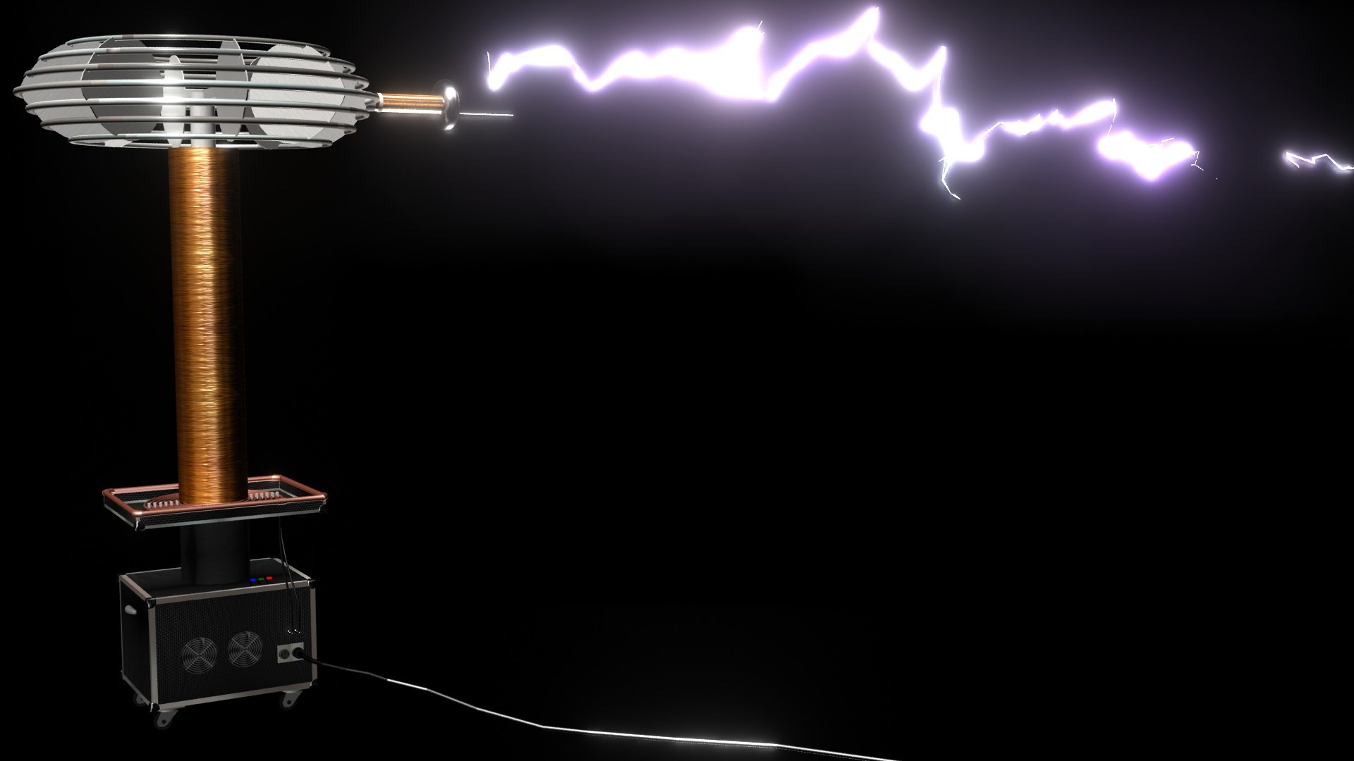 Animated Tesla Coil 3D model - TurboSquid 1763059