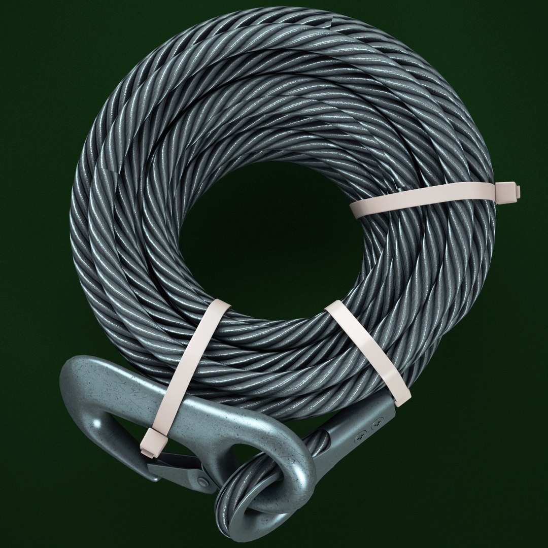 Steel Wire Rope 3d Model