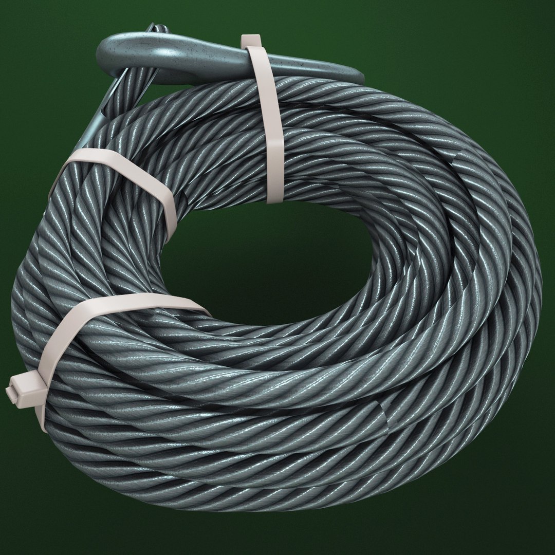 Steel Wire Rope 3d Model