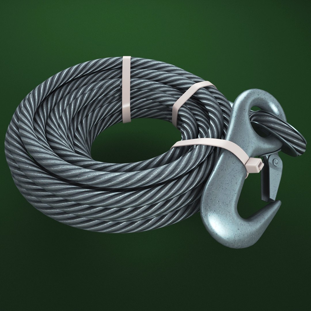 Steel Wire Rope 3d Model