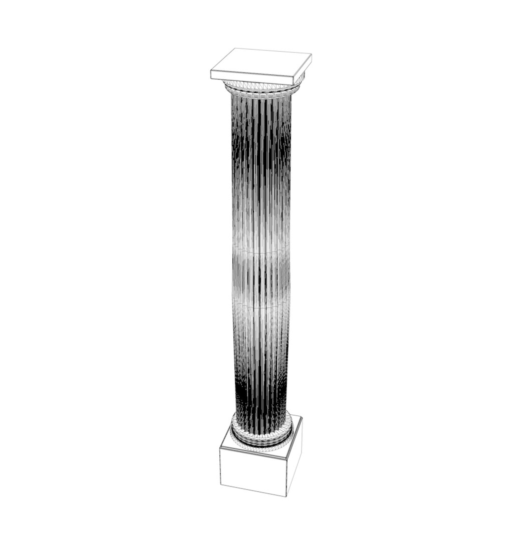 3D Column Classic Leaf - TurboSquid 1386021