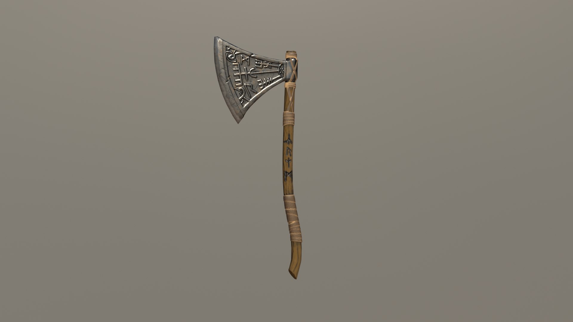 3D Runic Viking Axe - TurboSquid 1874756
