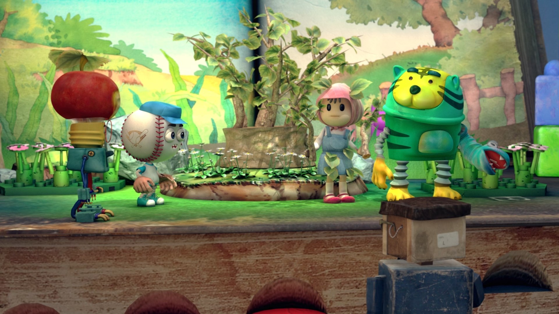 3D Model Cartoon Tiger Waste Basket Character Rigged 3D Model ...