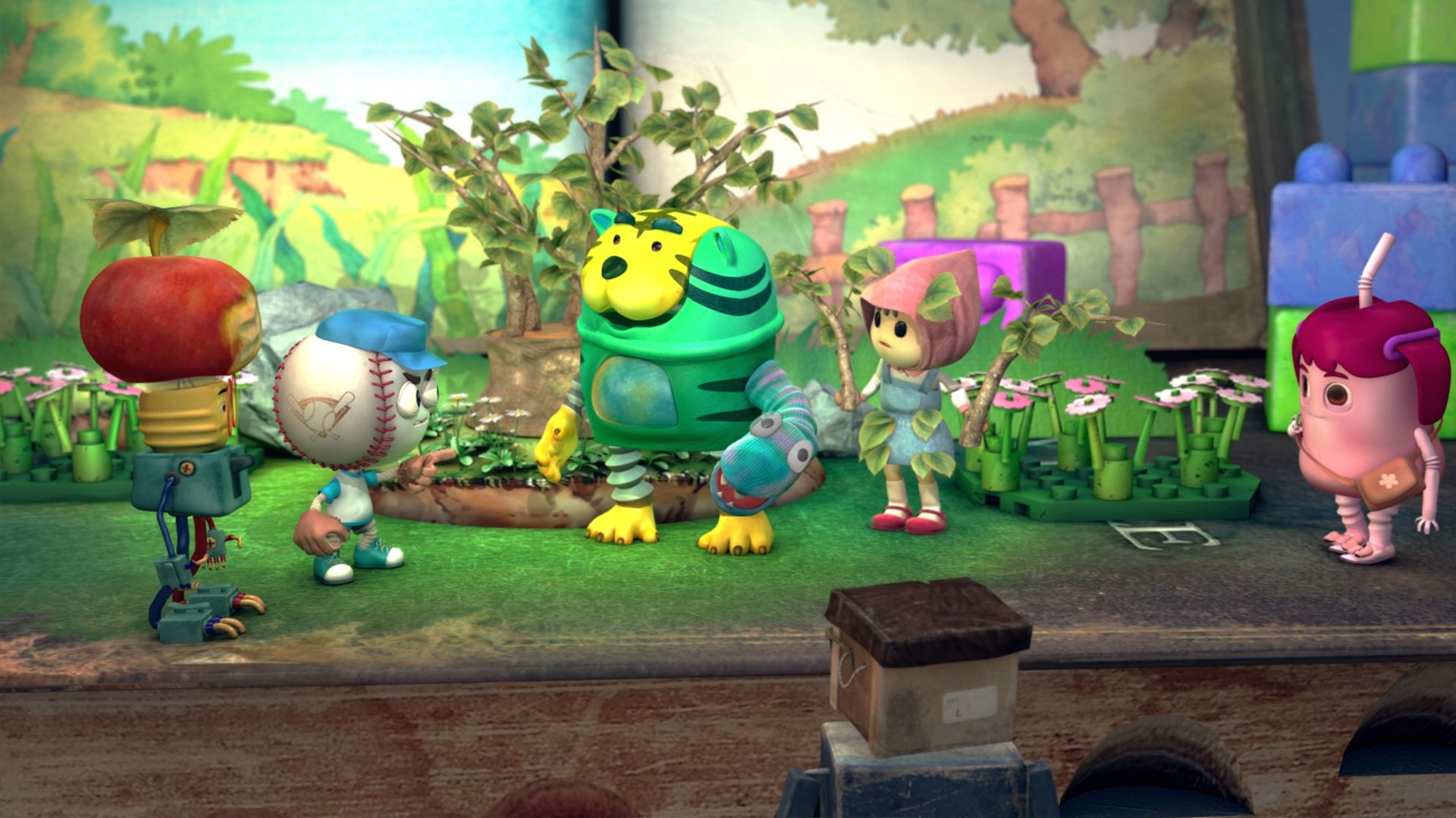 3D Model Cartoon Tiger Waste Basket Character Rigged 3D Model ...