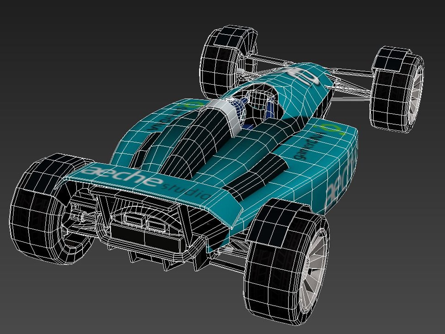 Track Racing Car 3d Model