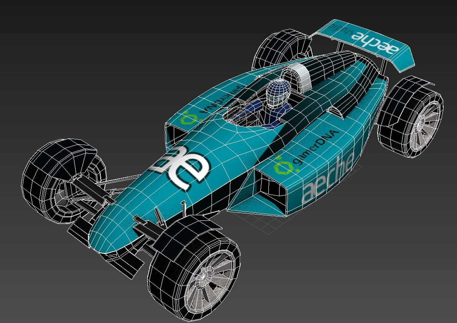 Track Racing Car 3d Model
