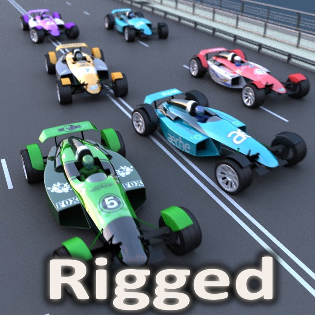 Track Racing Car 3d Model