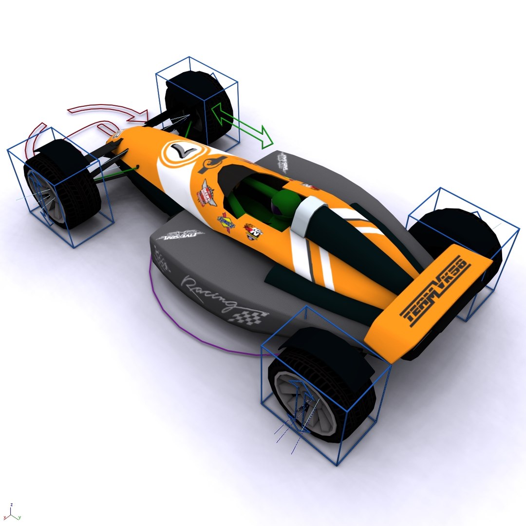 Track Racing Car 3d Model
