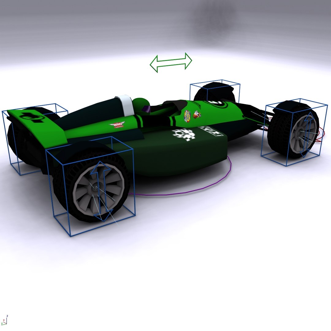 Track Racing Car 3d Model