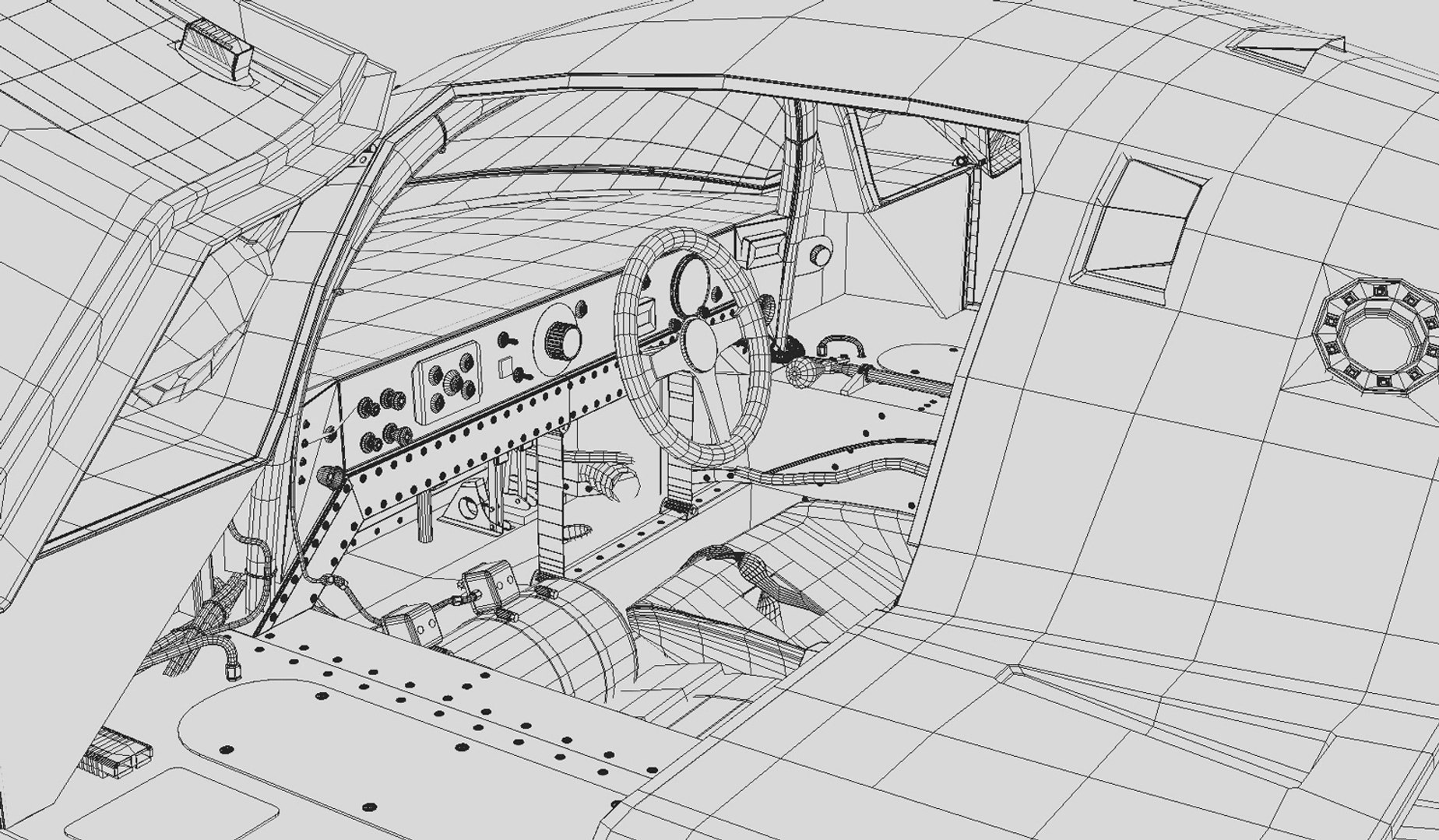 Racing Mercedes C9 Car 3d Model