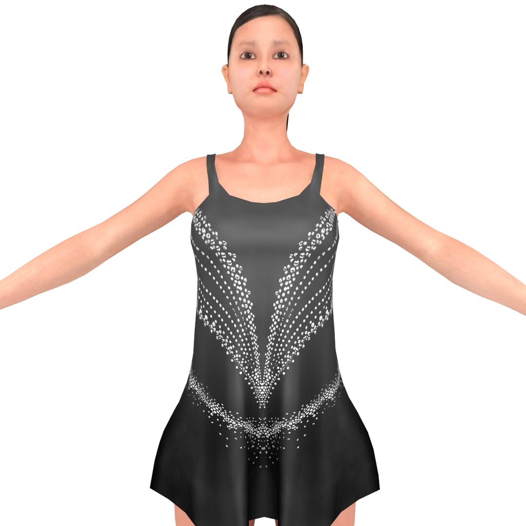 3D Female Figure Skater Model - TurboSquid 1312319