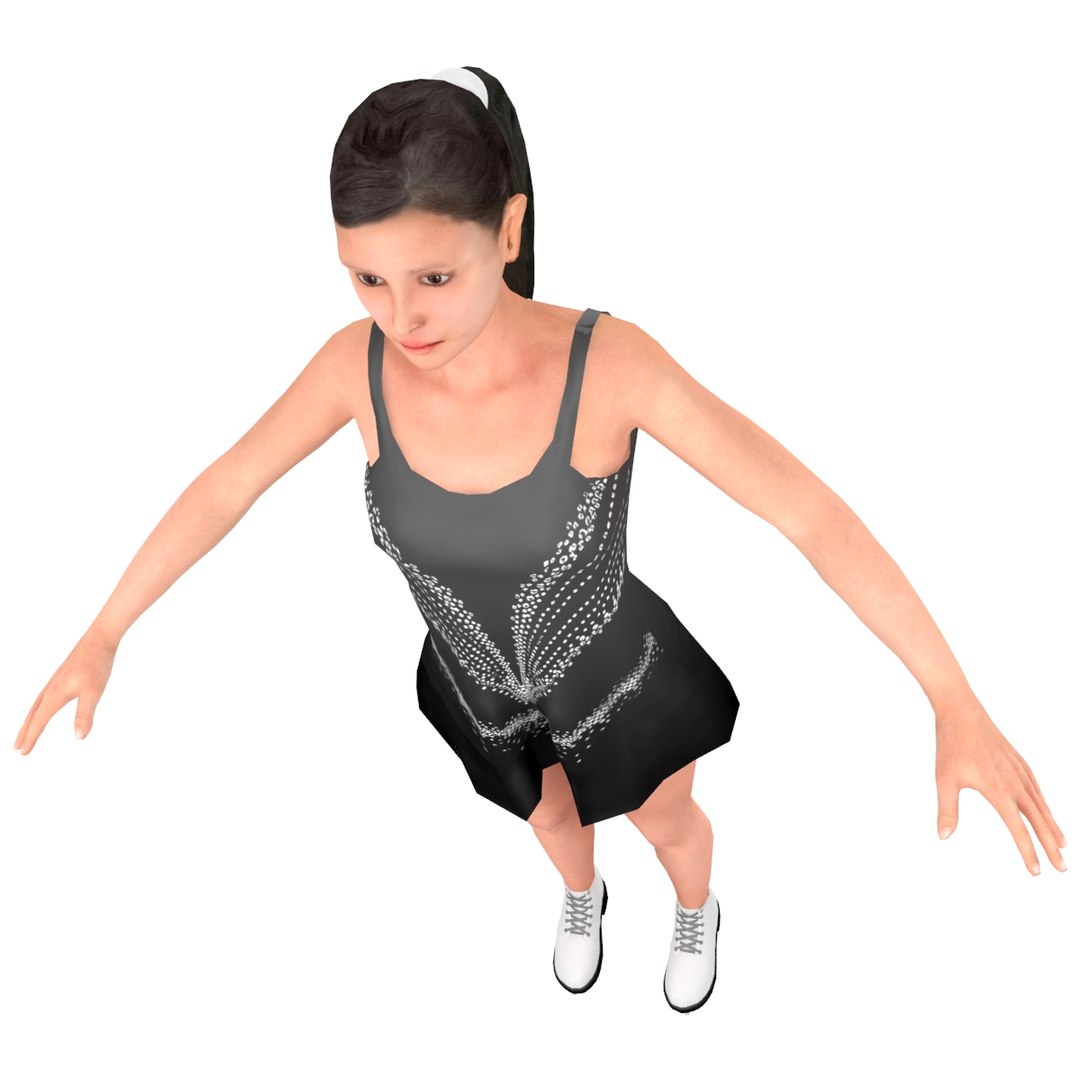 3D Female Figure Skater Model - TurboSquid 1312319
