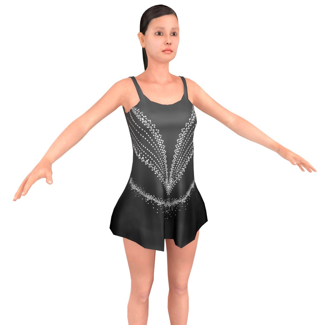 3D Female Figure Skater Model - TurboSquid 1312319