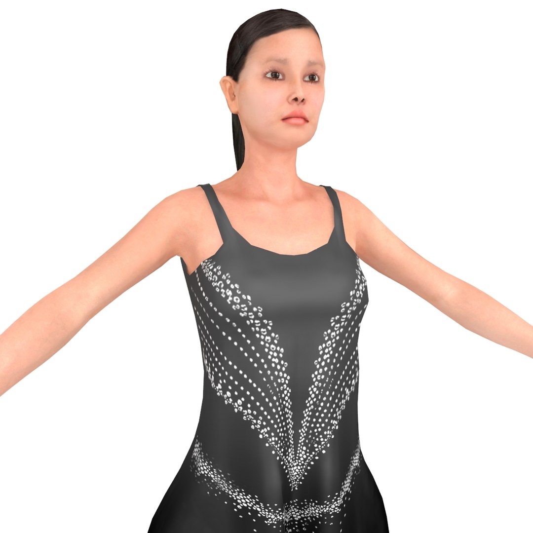 3D Female Figure Skater Model - TurboSquid 1312319