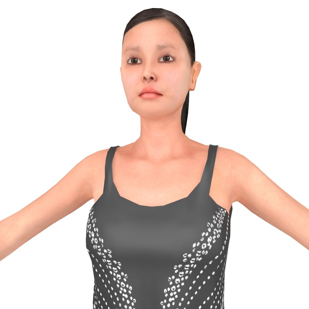 3D Female Figure Skater Model - TurboSquid 1312319