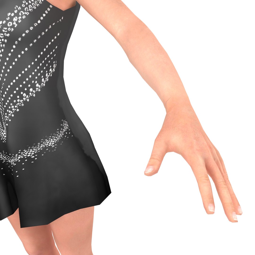 3D Female Figure Skater Model - TurboSquid 1312319