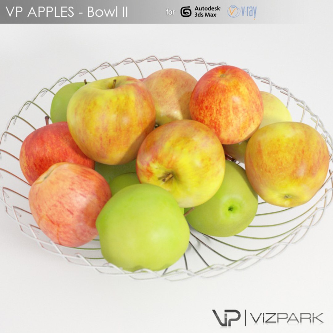 3d Apples Fruit Realistic