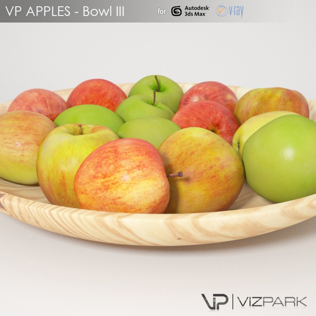 3d Apples Fruit Realistic