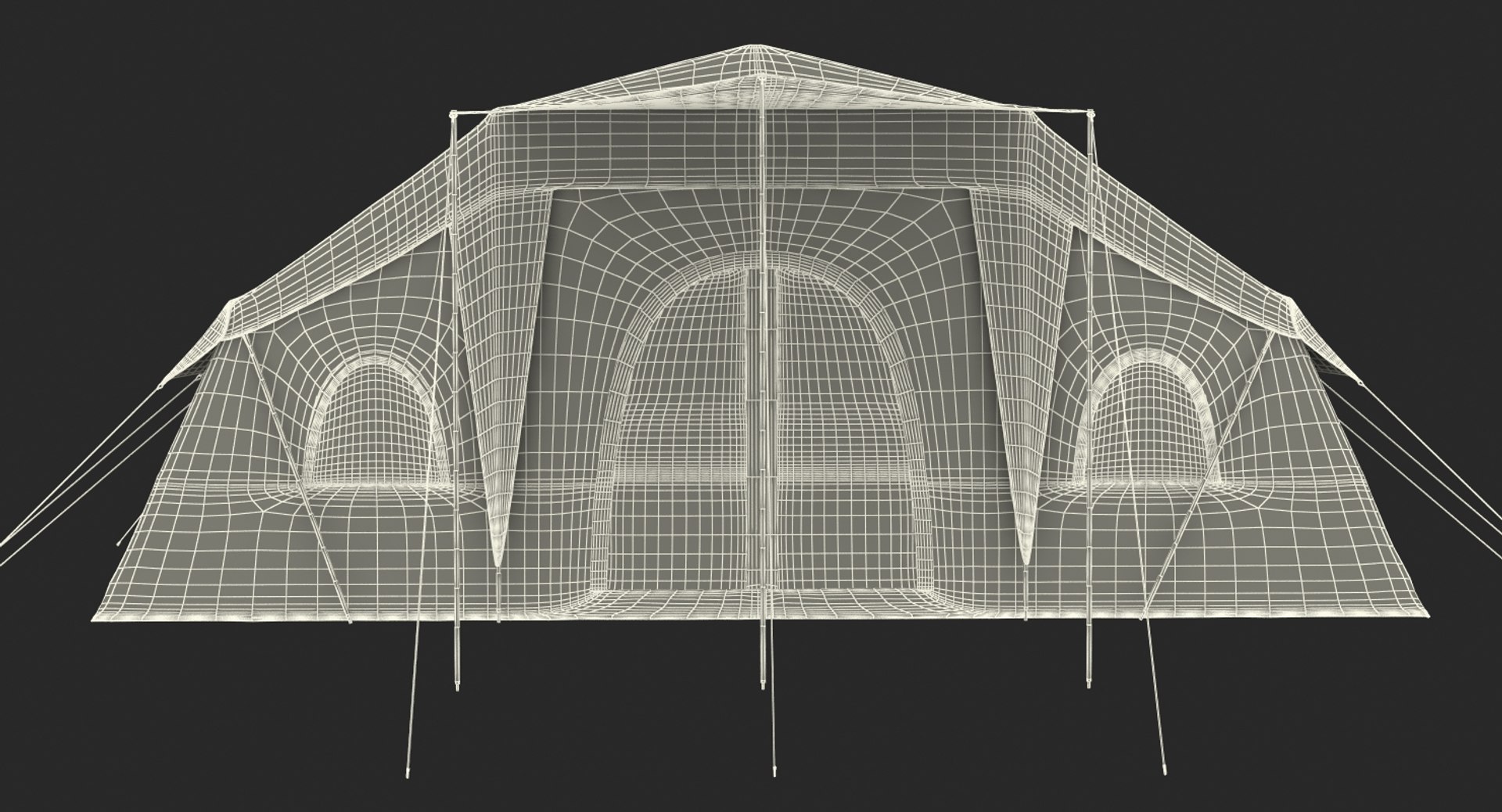 family camping tent 3d model