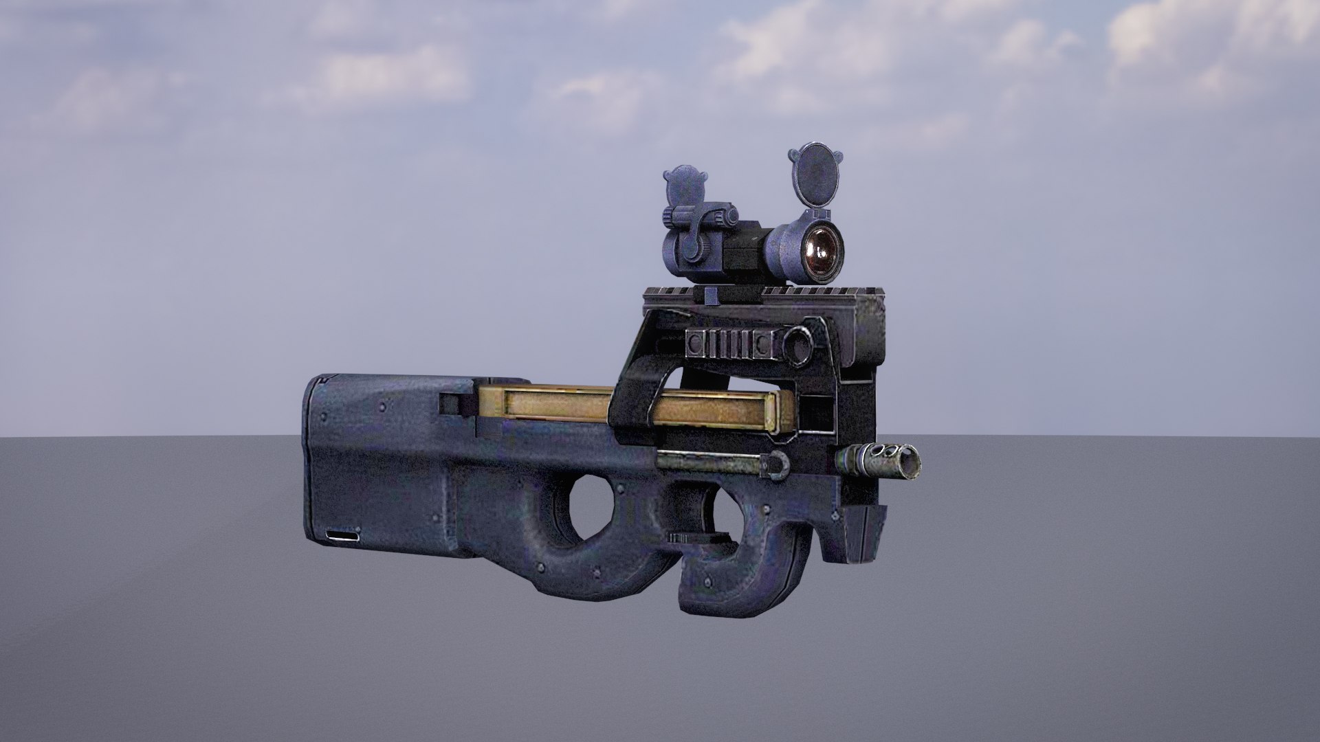 FN P90 Gun 3D Model - TurboSquid 2327081