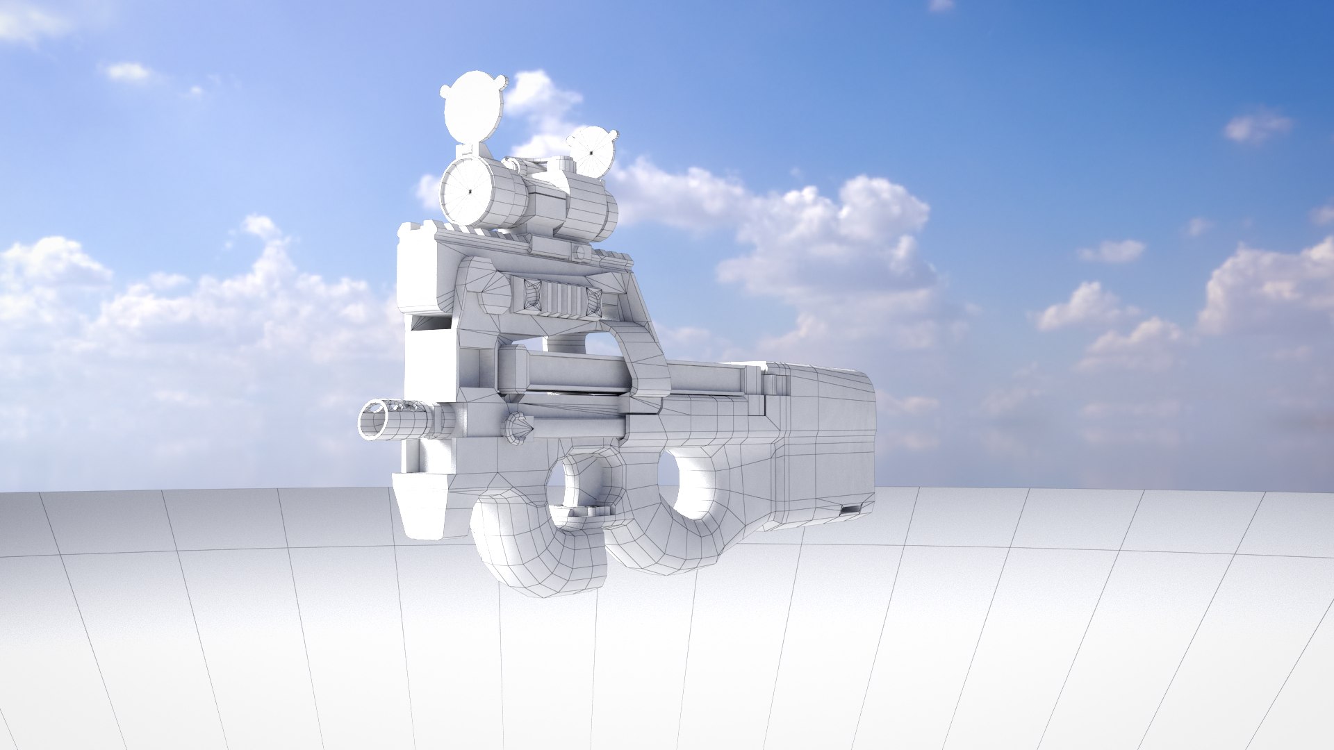 FN P90 Gun 3D Model - TurboSquid 2327081