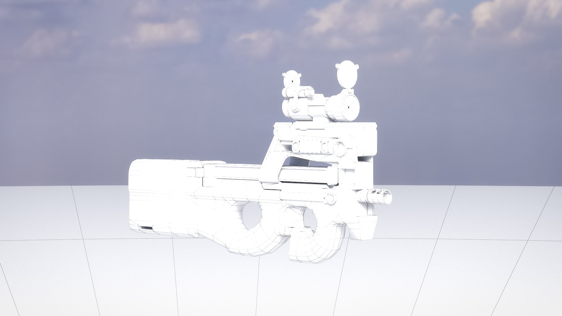 FN P90 Gun 3D Model - TurboSquid 2327081