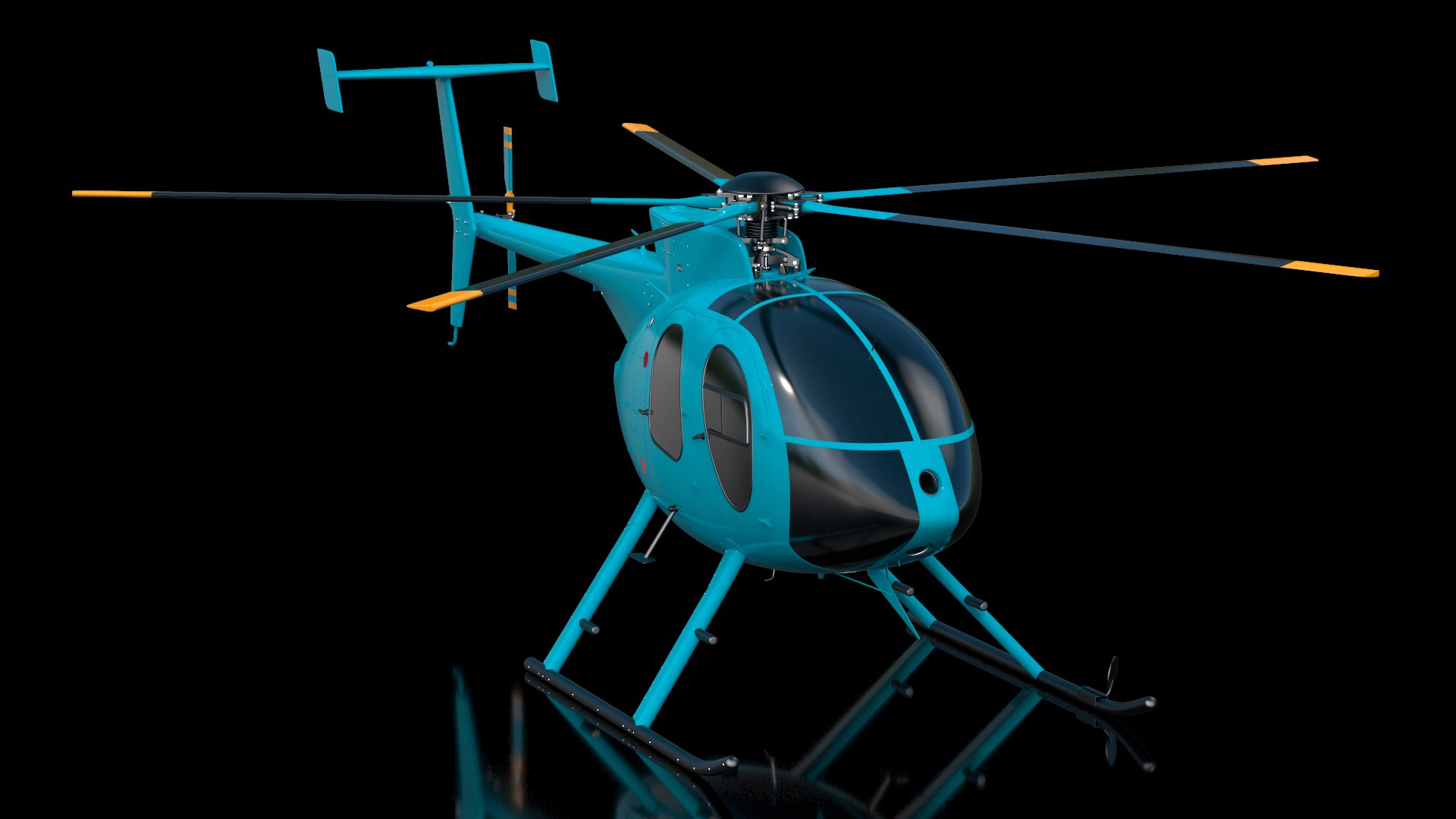 Light Helicopter Exterior Only 3D Model - TurboSquid 1738448