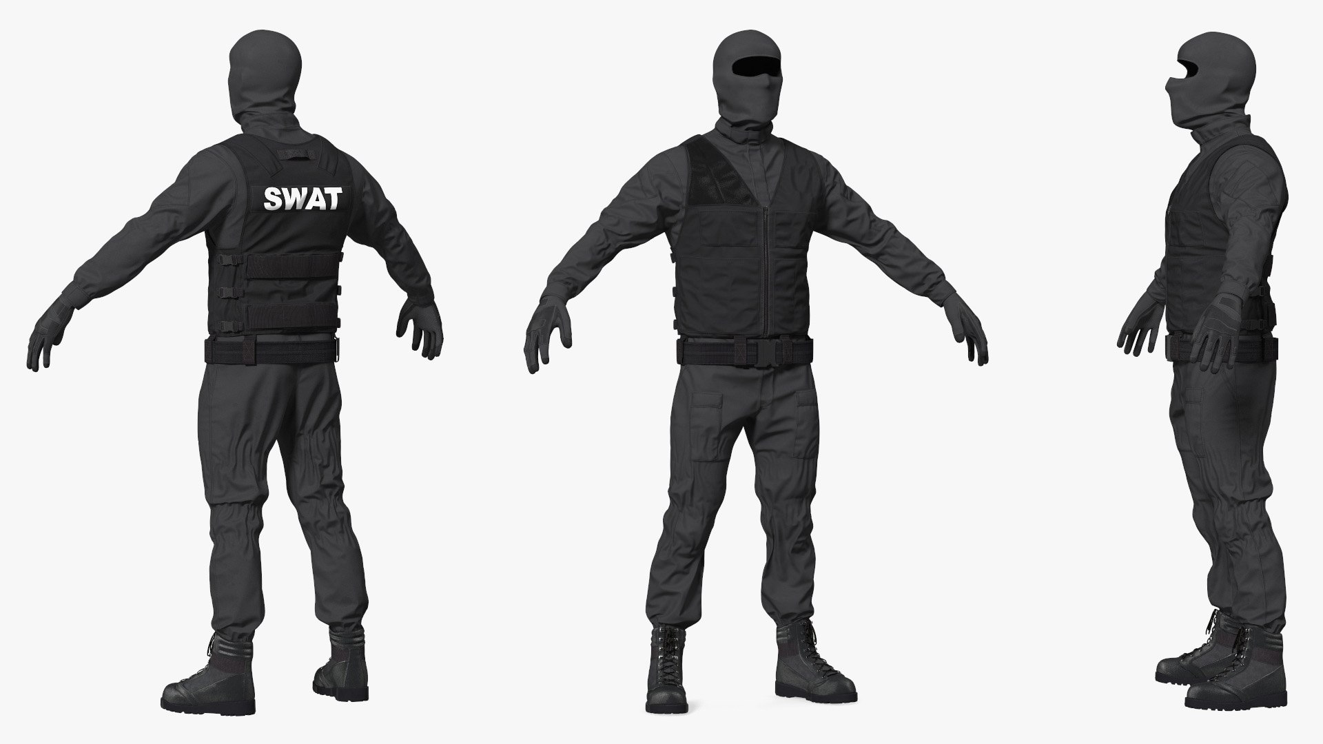 Tactical SWAT Team Member Uniform Model - TurboSquid 2246763