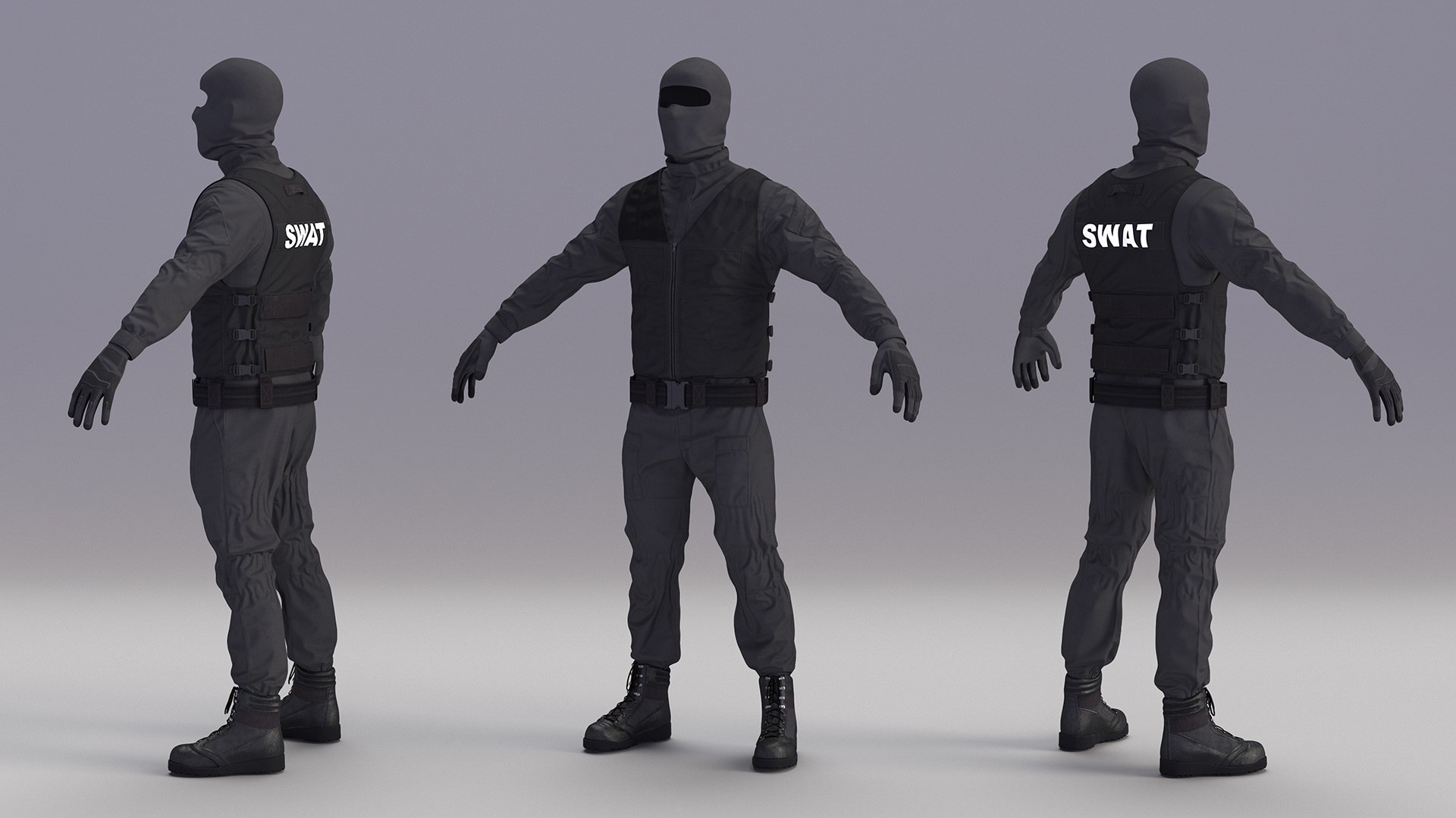Tactical SWAT Team Member Uniform Model - TurboSquid 2246763