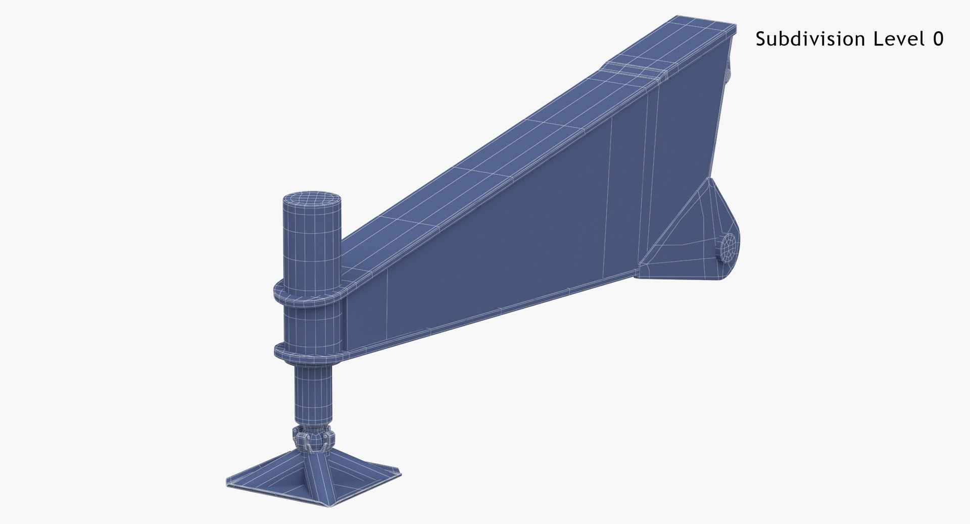 3D Model Crane Outrigger 02 White - TurboSquid 1679975