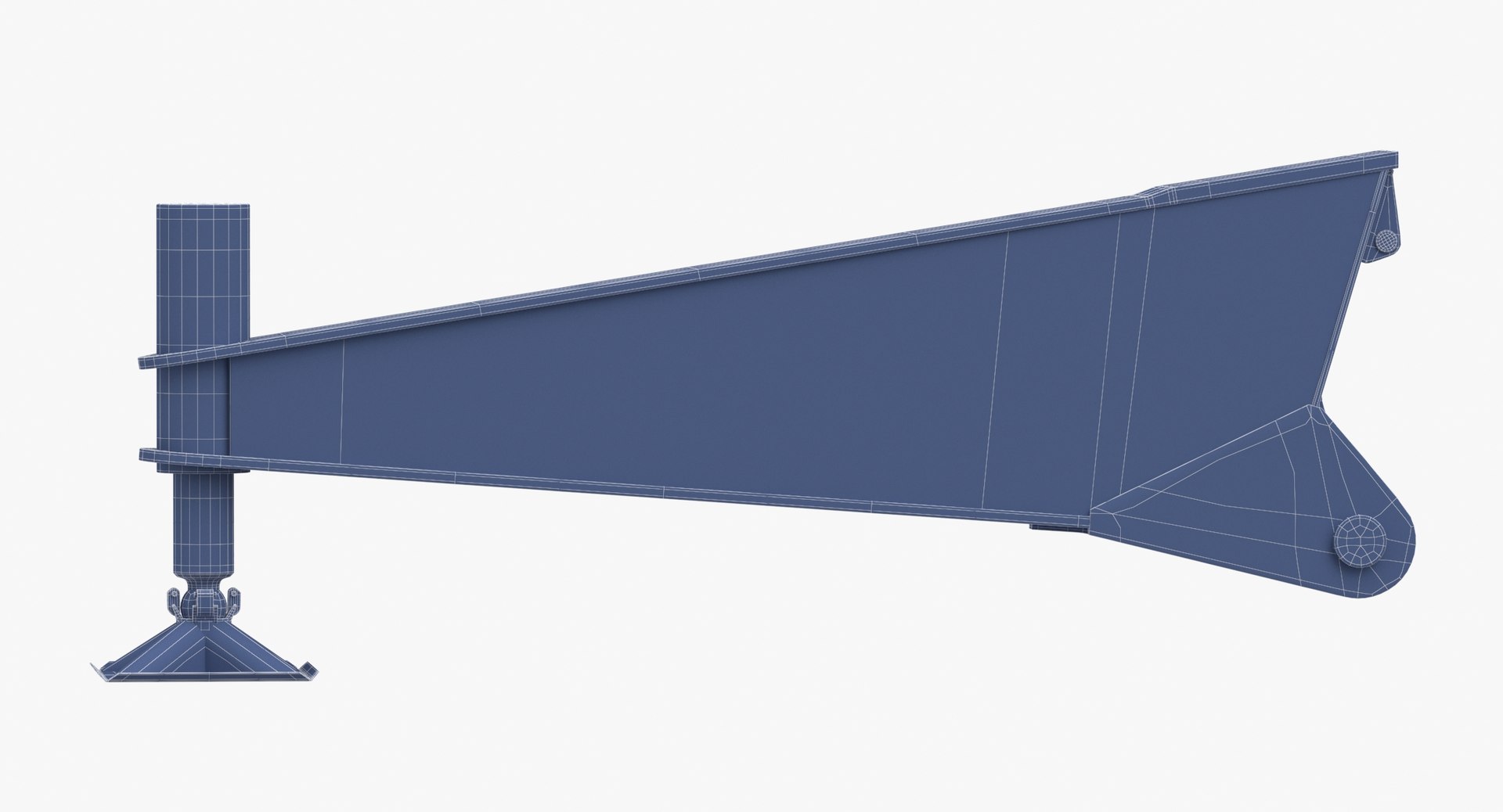 3D Model Crane Outrigger 02 White - TurboSquid 1679975