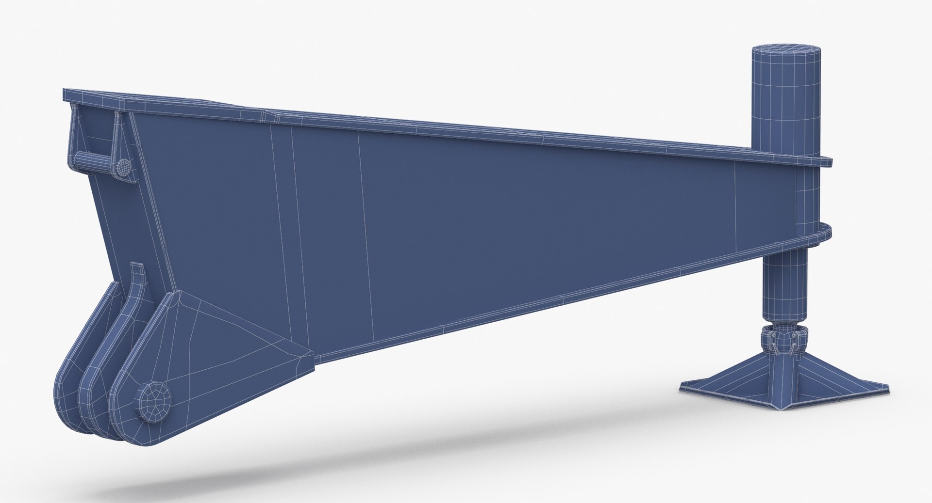 3D Model Crane Outrigger 02 White - TurboSquid 1679975
