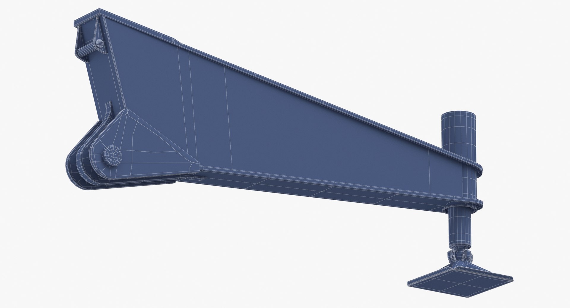 3D Model Crane Outrigger 02 White - TurboSquid 1679975