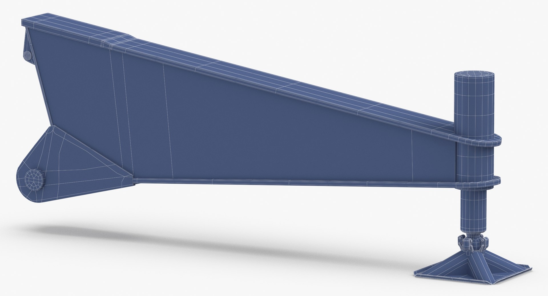 3D Model Crane Outrigger 02 White - TurboSquid 1679975
