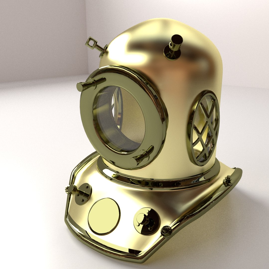 3d Model Diving Helmet