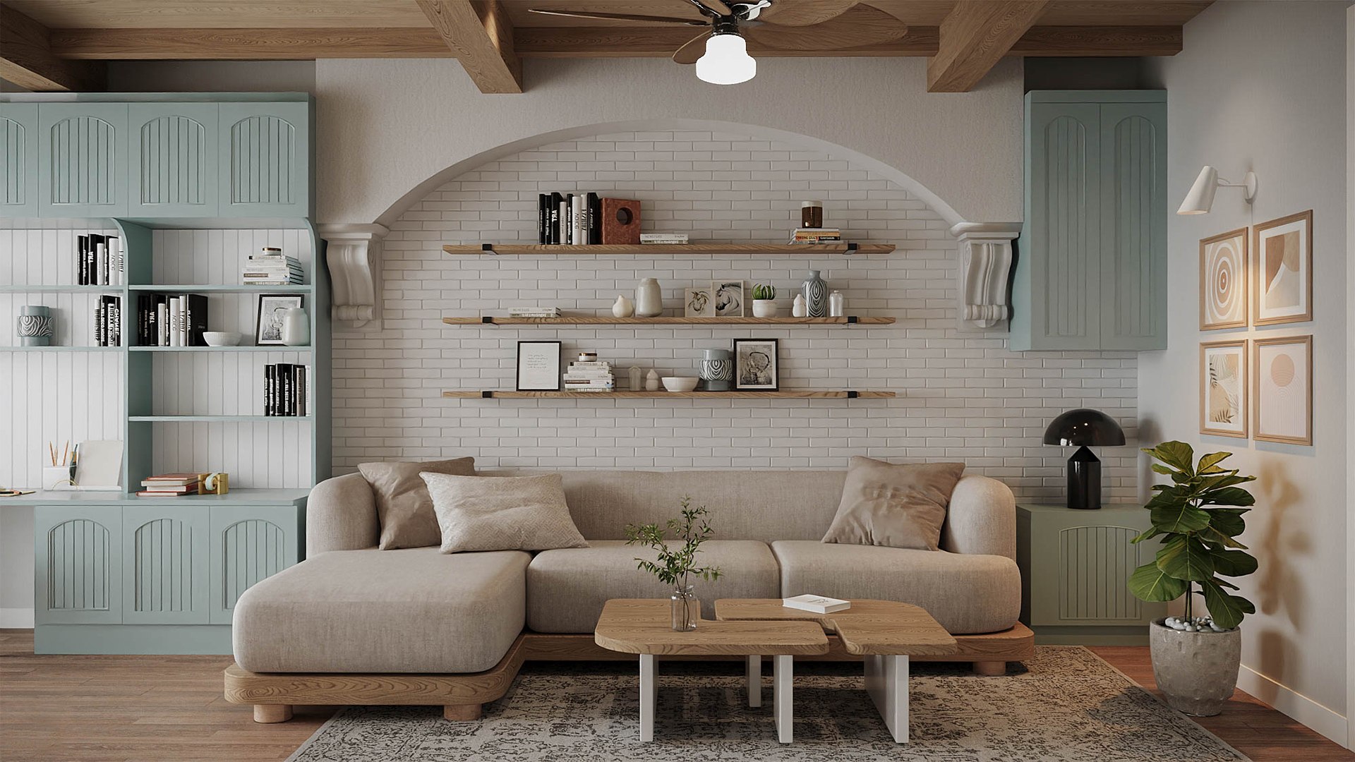 3D Living Kitchen 05 - Maiholuxury - MAX OBJ FBX SKP Simlab Collada ...