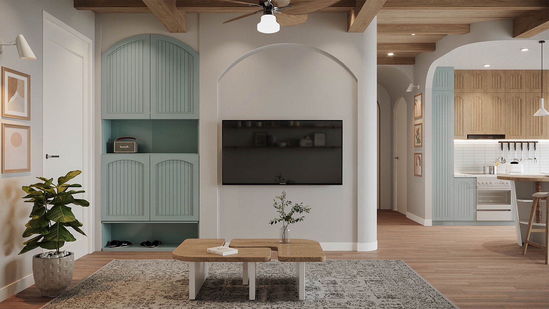 3D Living Kitchen 05 - Maiholuxury - MAX OBJ FBX SKP Simlab Collada ...