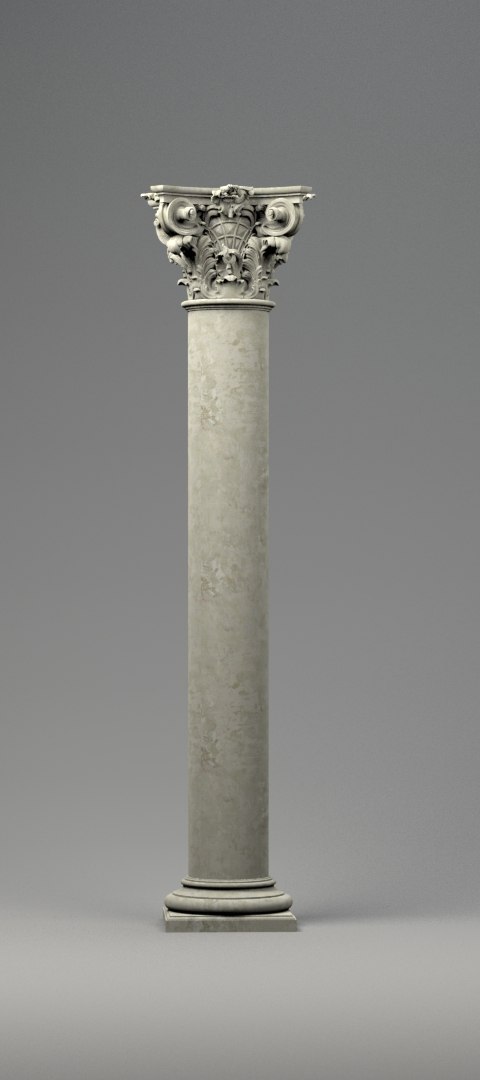 3D Model Greek Columns Ancient - TurboSquid 1673282