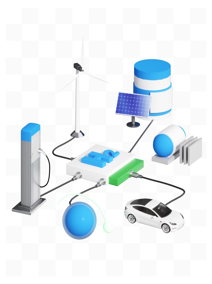 Realistic New Energy Scene Of 3D Model - TurboSquid 2044893