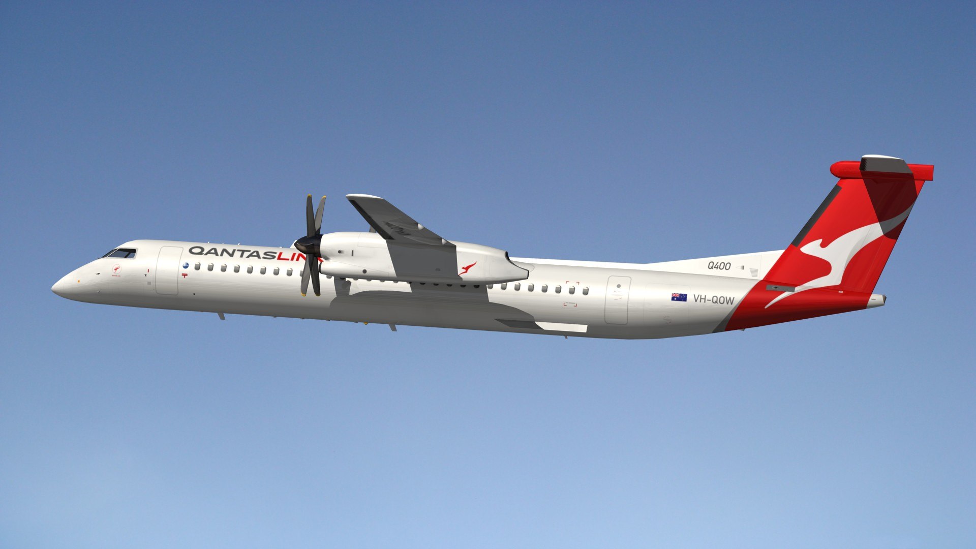 3D Dash 8 QantasLink Model - TurboSquid 2161617