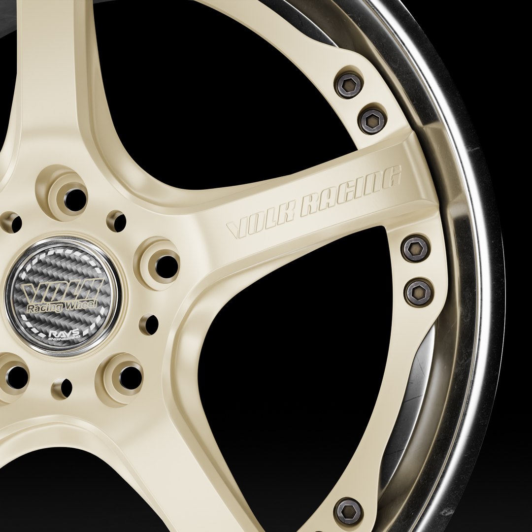 RAYS VOLK RACING GTS Car wheel 3D model - TurboSquid 1808338